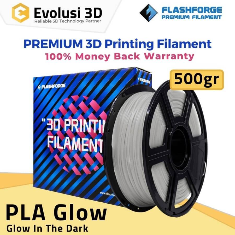 PLA Glow 500gr White to Green – Evolusi 3D Shop