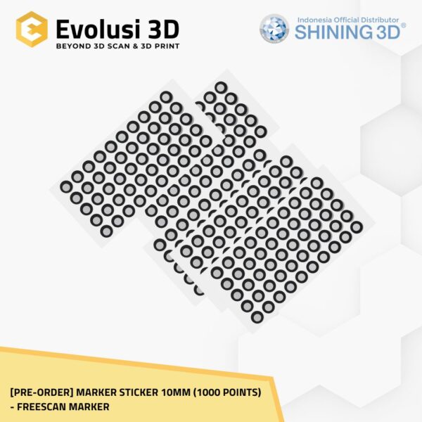 Marker Sticker 10mm (1000 points) – Freescan Marker – Evolusi 3D Shop